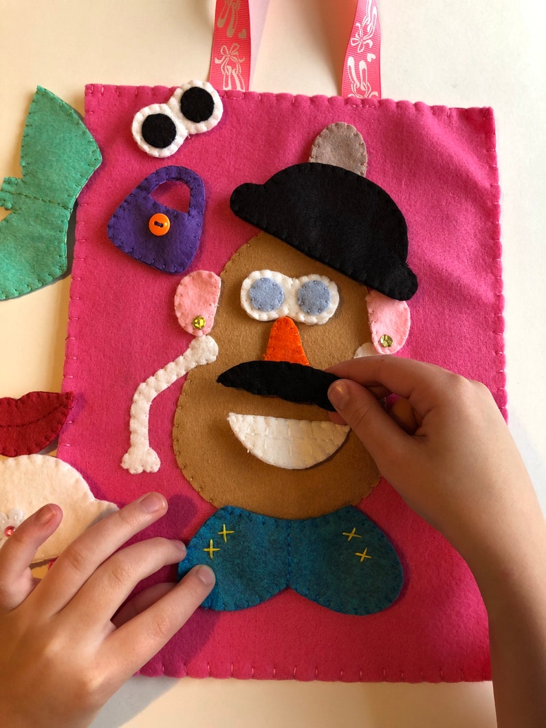 Felt Potato Head Playset, Quiet Book, Activity Book, Busy Book, Quiet ...