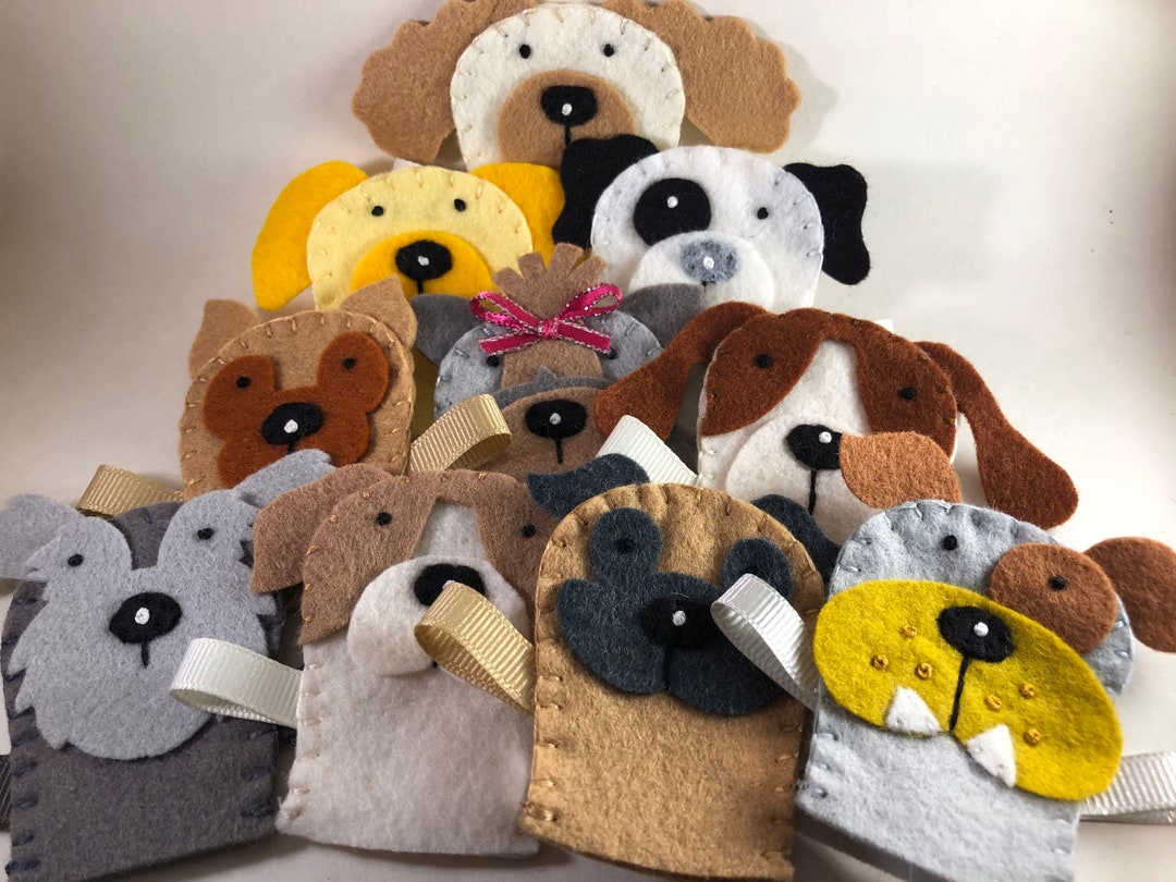 Dog Finger Puppets, Puppy Finger Puppets, Yorkie - Etsy