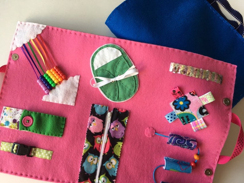 Busy Mat Quiet Book Sensory Toy Fidget Toy Activity Mat | Etsy