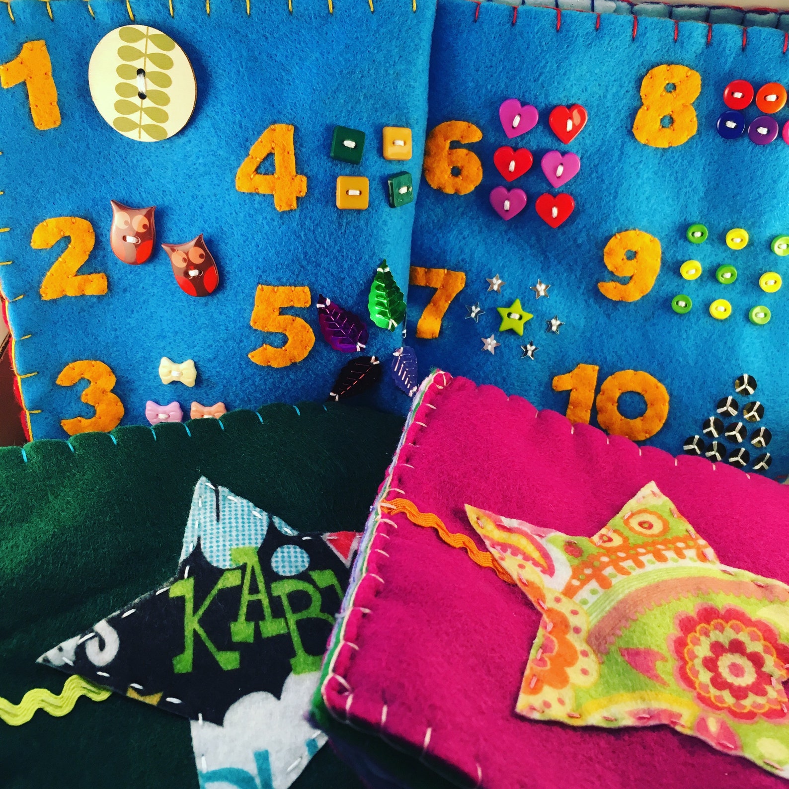 Toddler Mini Felt Activity Book, Quiet Book, Busy Book, Quiet Book Page ...