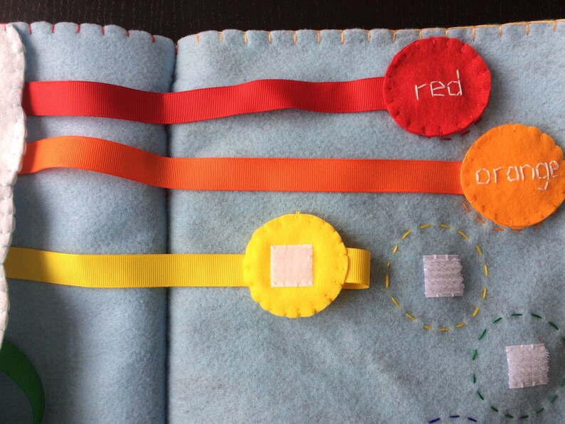 Rainbow Colour Matching Rainbow Quiet Book Busy Book - Etsy