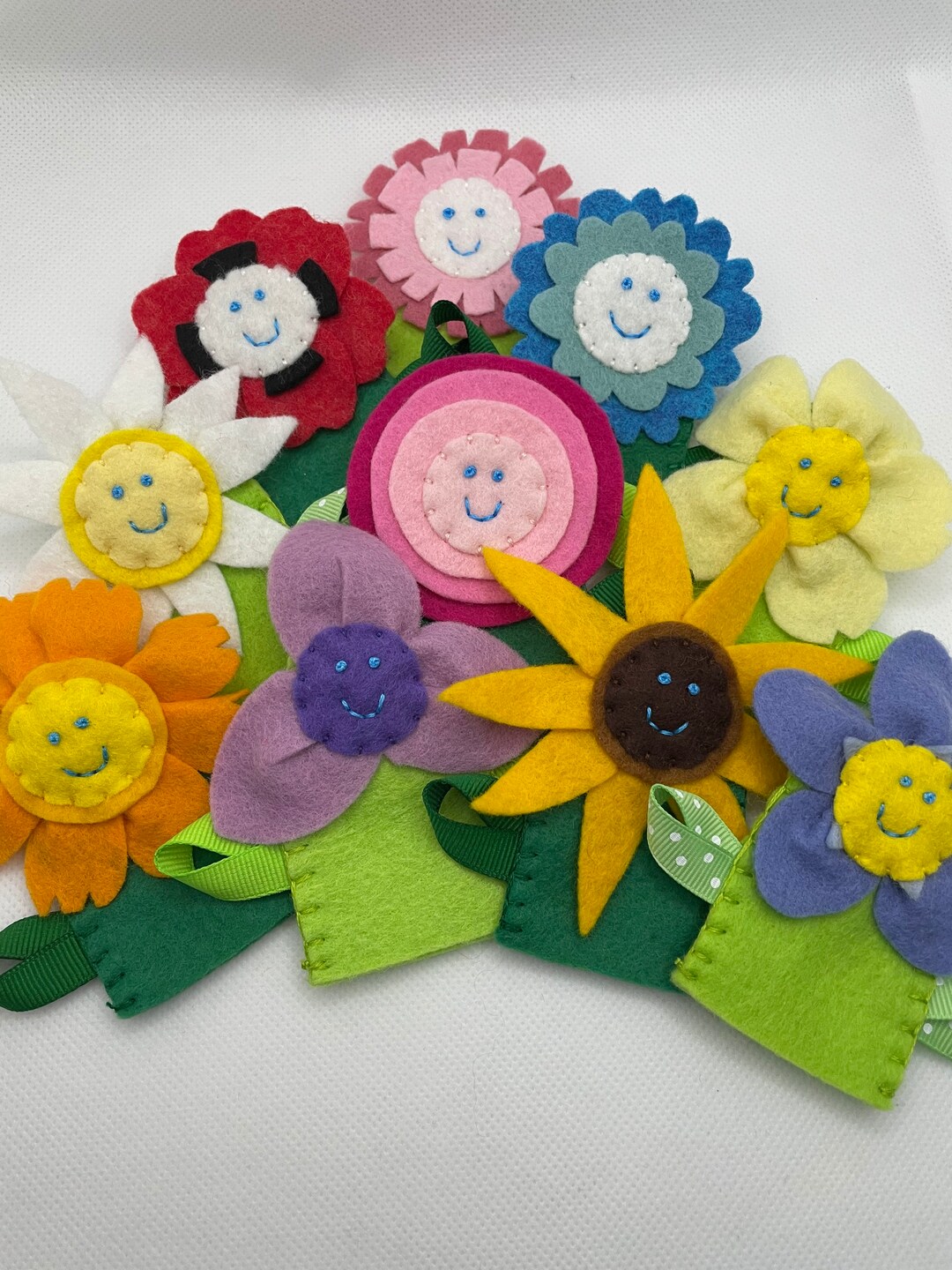 Flower Finger Puppets, Garden Puppets - Etsy