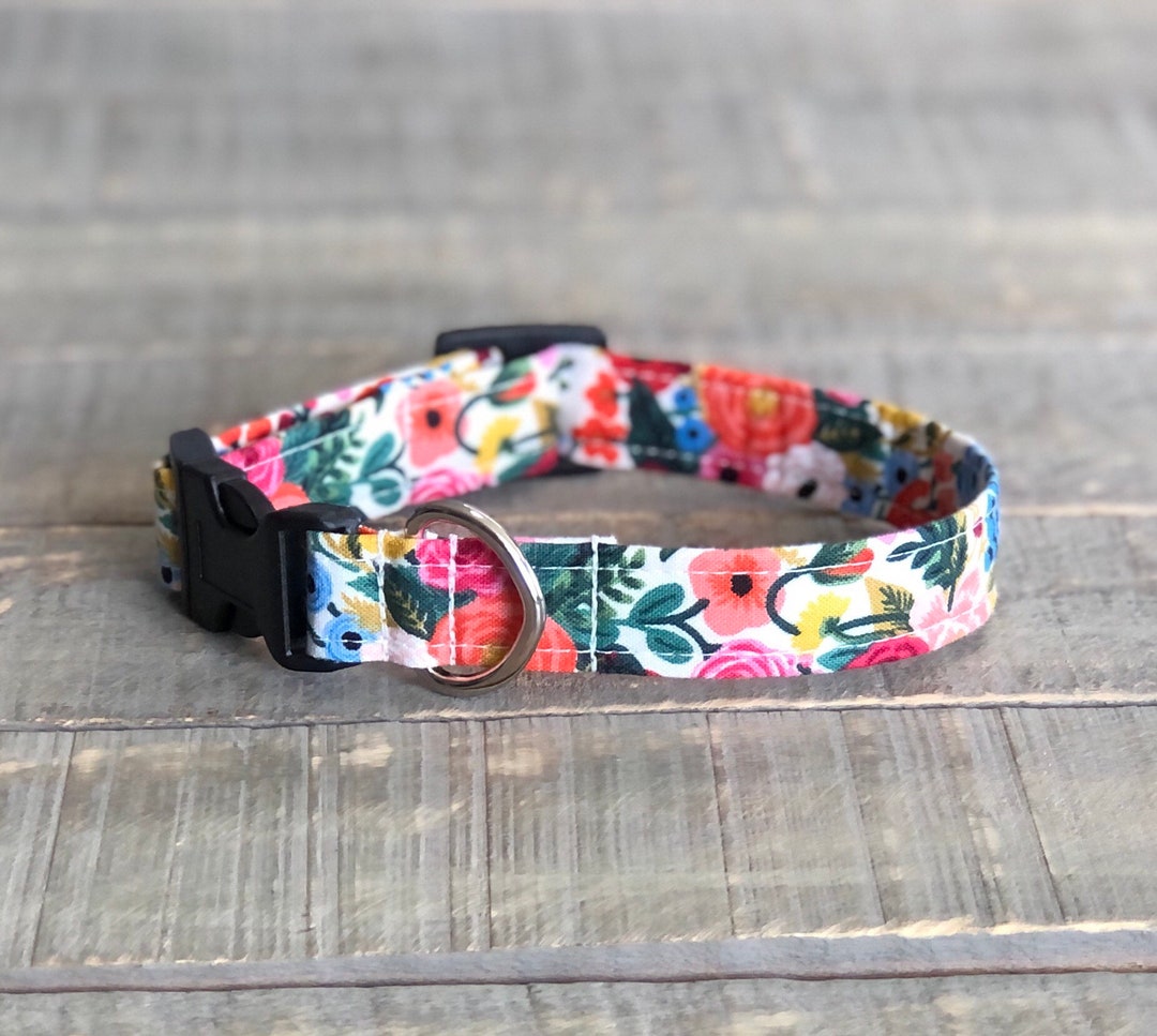 Floral Dog Collar, Summer Dog Collar, Rifle Paper Co Dog Collar, Girl ...