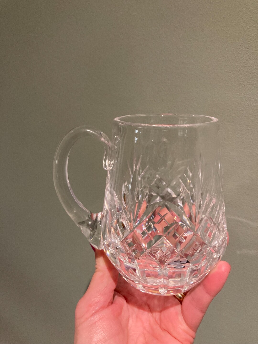 Rock Royal Crystal Glass Tankard Lead Crystal. Etched Crystal Glass - Etsy