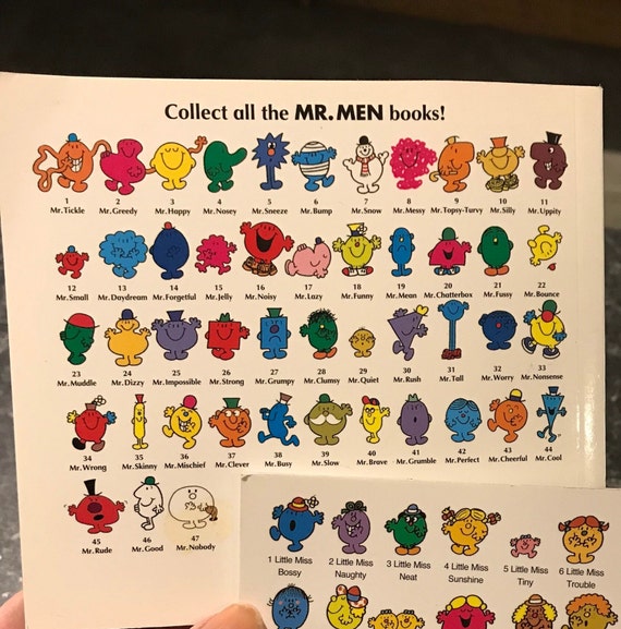 Mr Men Children's Paperback Books by Roger Hargreaves - Etsy UK
