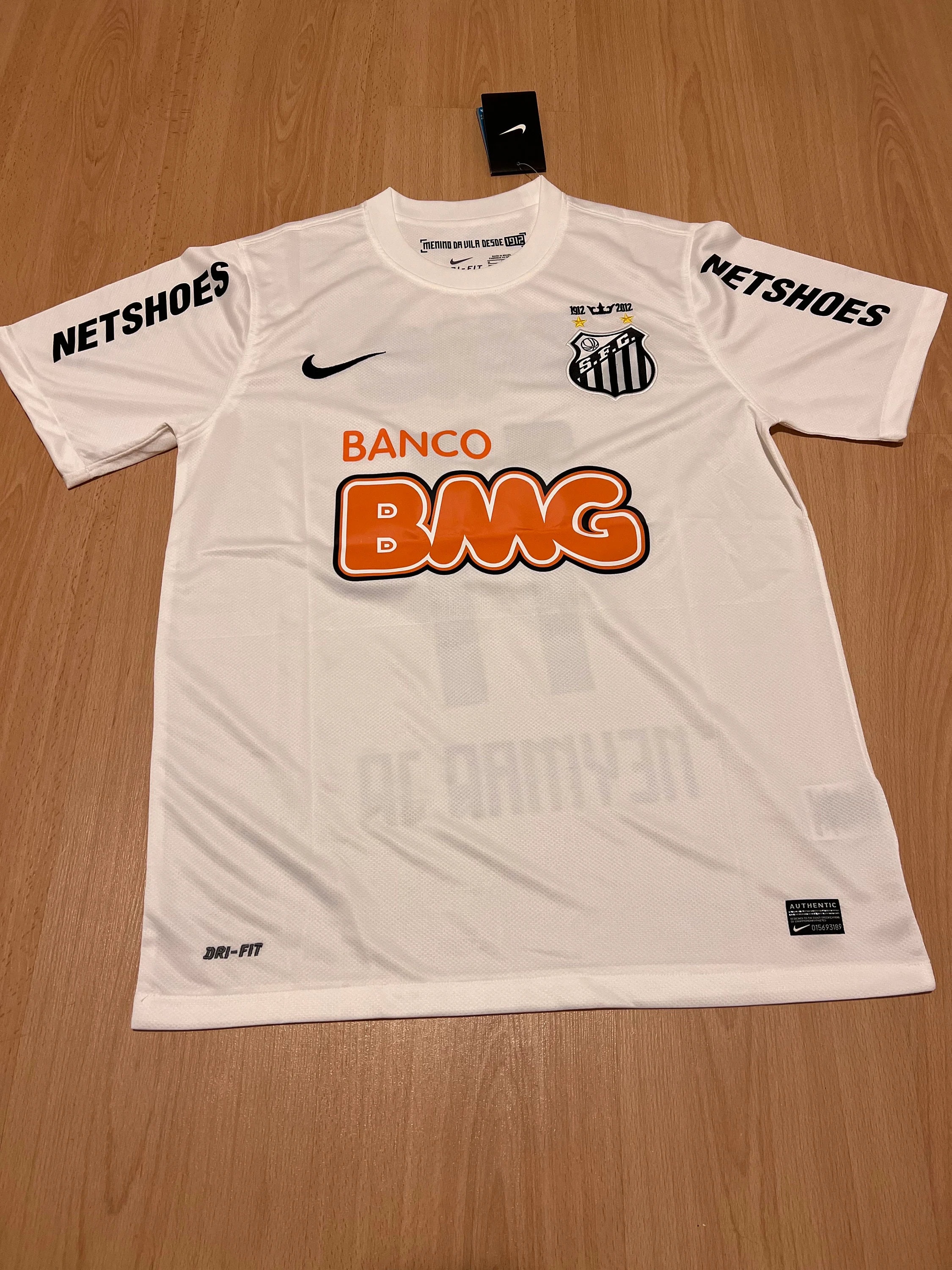 Santos FC Home Retro Kit Fútbol, Jersey Kit 2011 2012 Neymar JR / Best ...