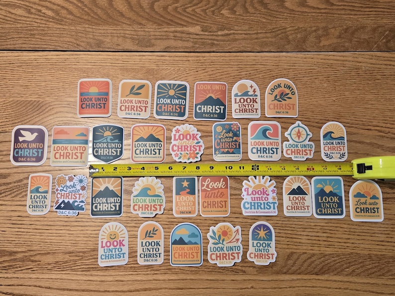 30 Stickers! Look Unto Christ, 2025 LDS Youth Themed Sticker Pack ...
