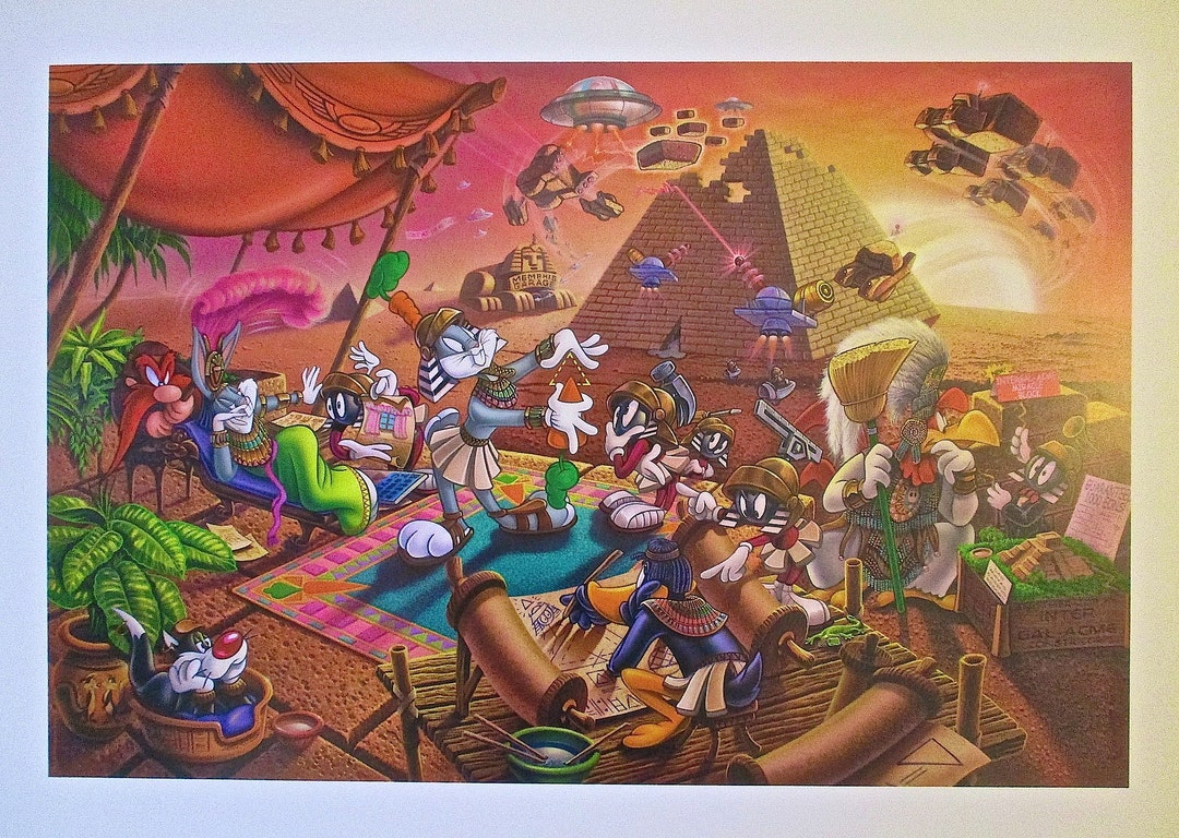 Looney Tunes Pyramid Scheme Unframed Wall Art - Etsy