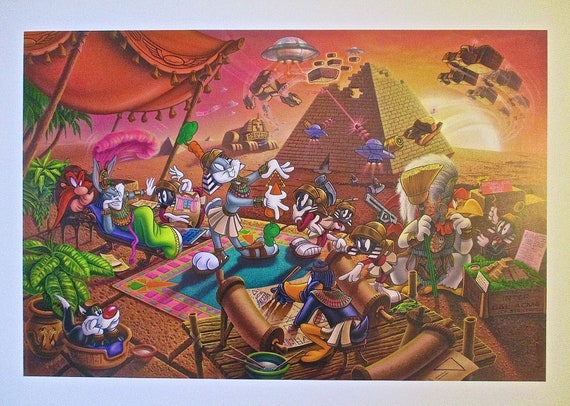 Looney Tunes Pyramid Scheme Unframed Wall Art | Etsy