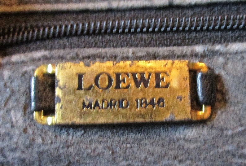 Loewe Vintage Classic Leather Bag From Spain - Etsy
