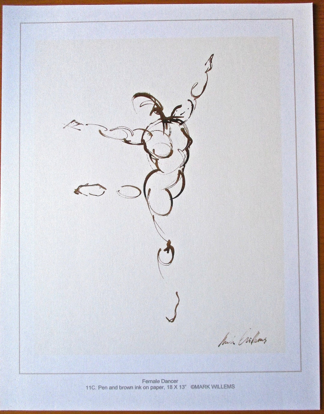 Vintage Figure Study Print by Artist Mark Willems - Etsy
