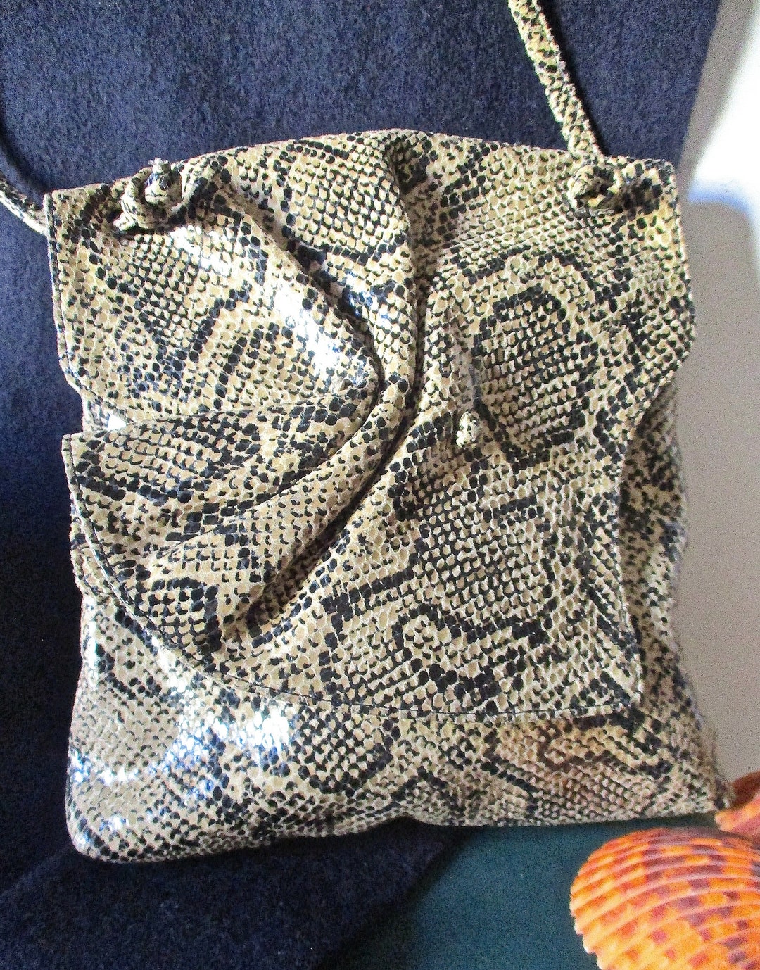 Vintage Python Liza Ganz Shoulder Bag - Etsy