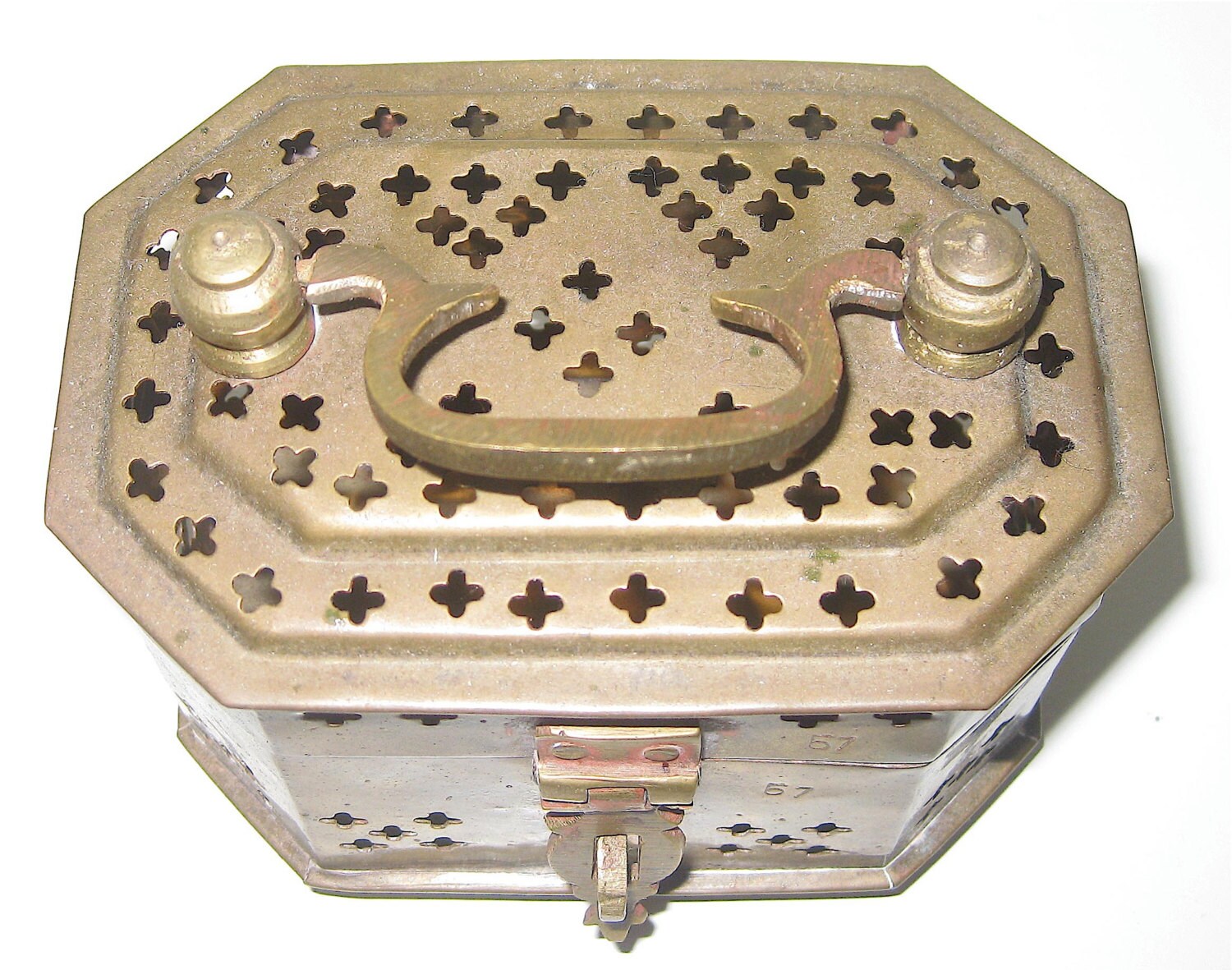 Brass Cricket Box/india/ Mid Century/ Hand Made - Etsy