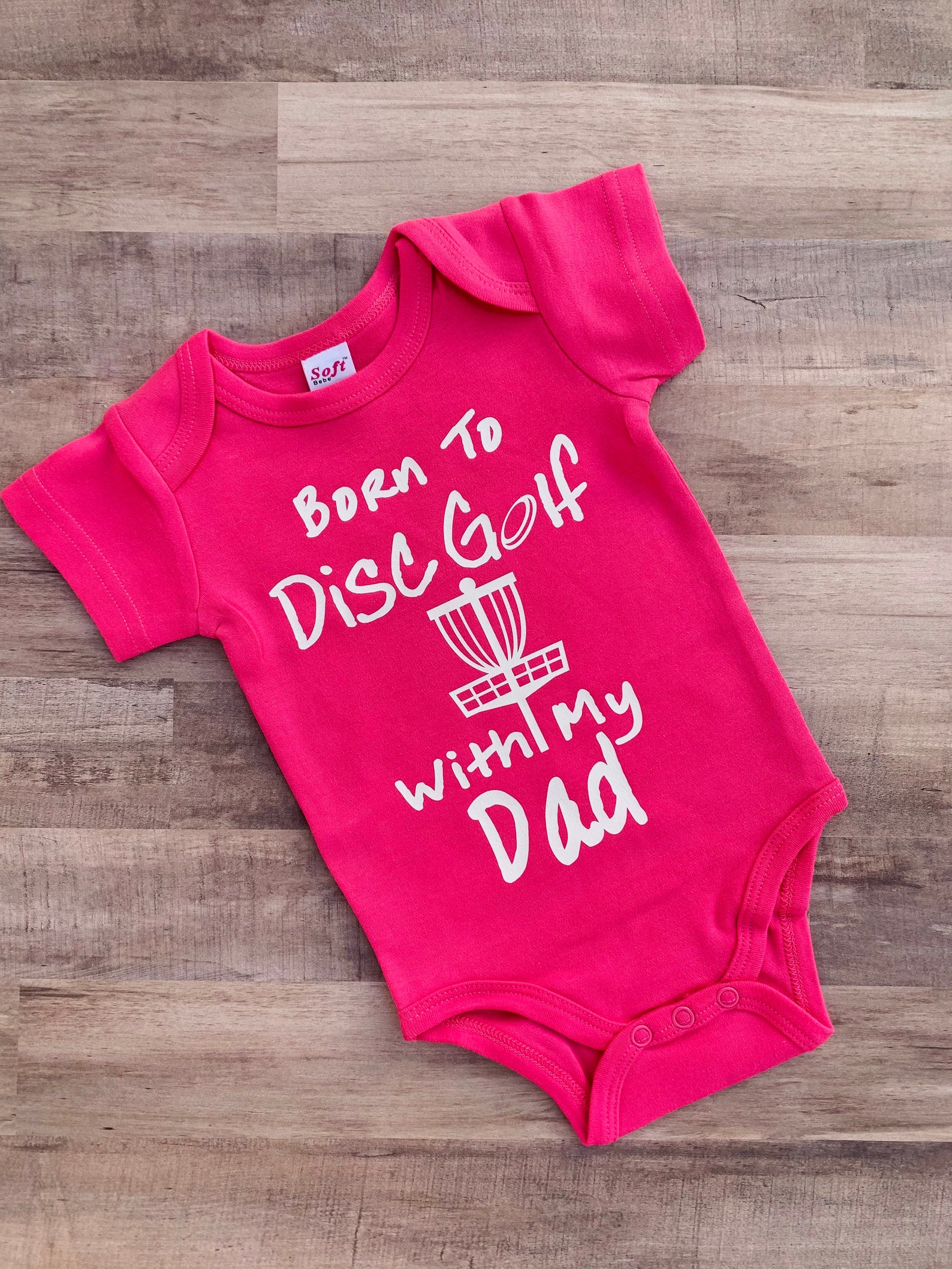 Disc Golf Baby Bodysuit born to Disc Golf With My - Etsy