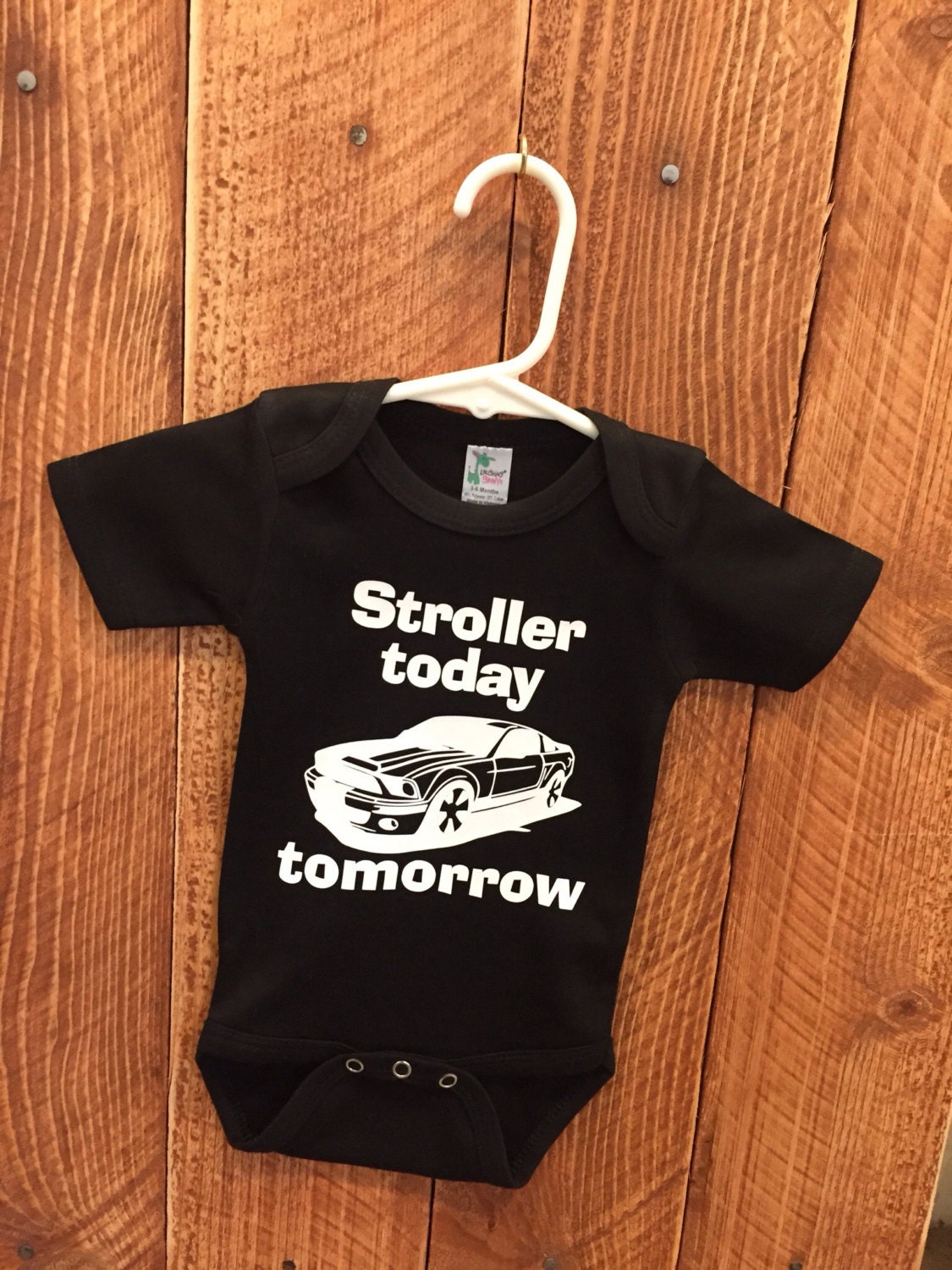 Stroller Today Mustang Tomorrow ! Baby Bodysuit/onepiece. - Etsy