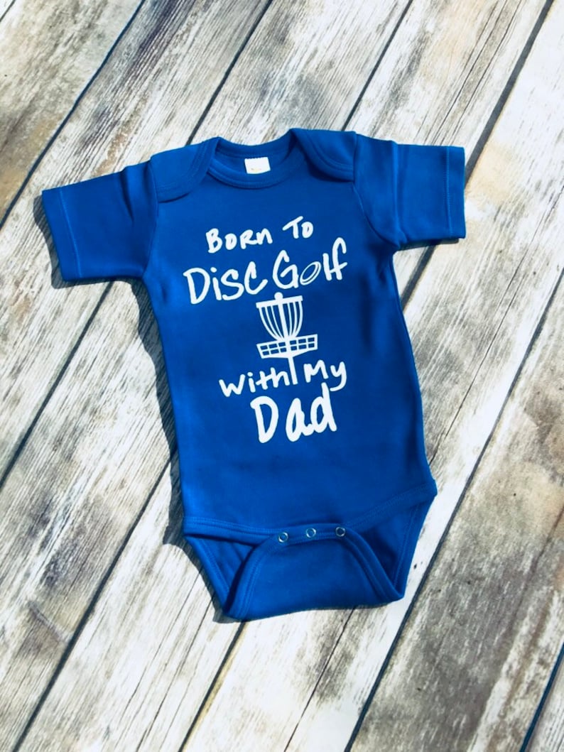 Disc Golf Baby Bodysuit born to Disc Golf With My - Etsy