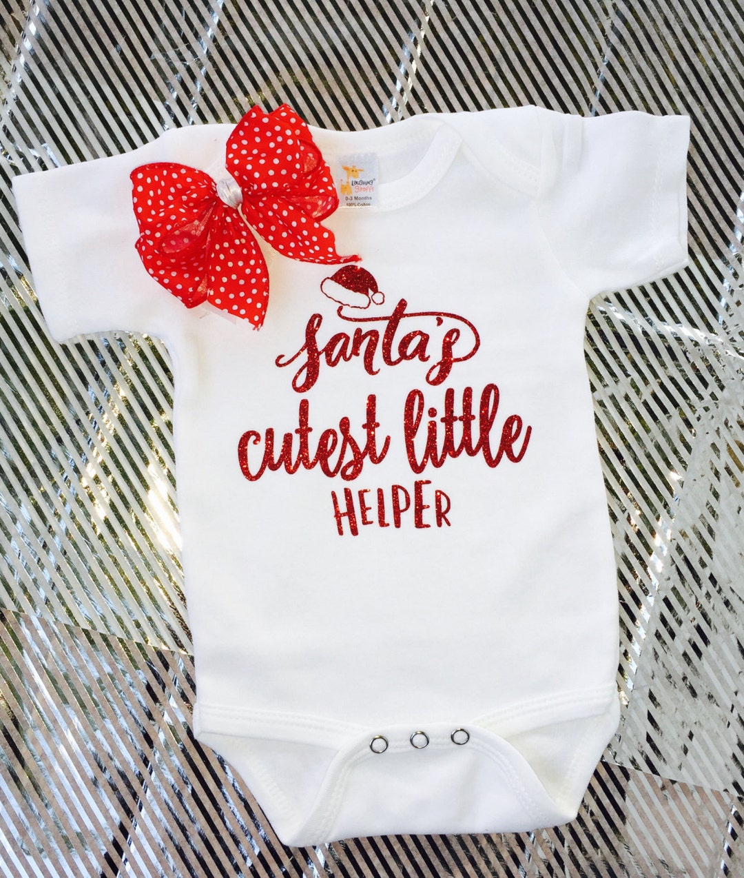 Santa's Cutest Little Helper Baby's First - Etsy