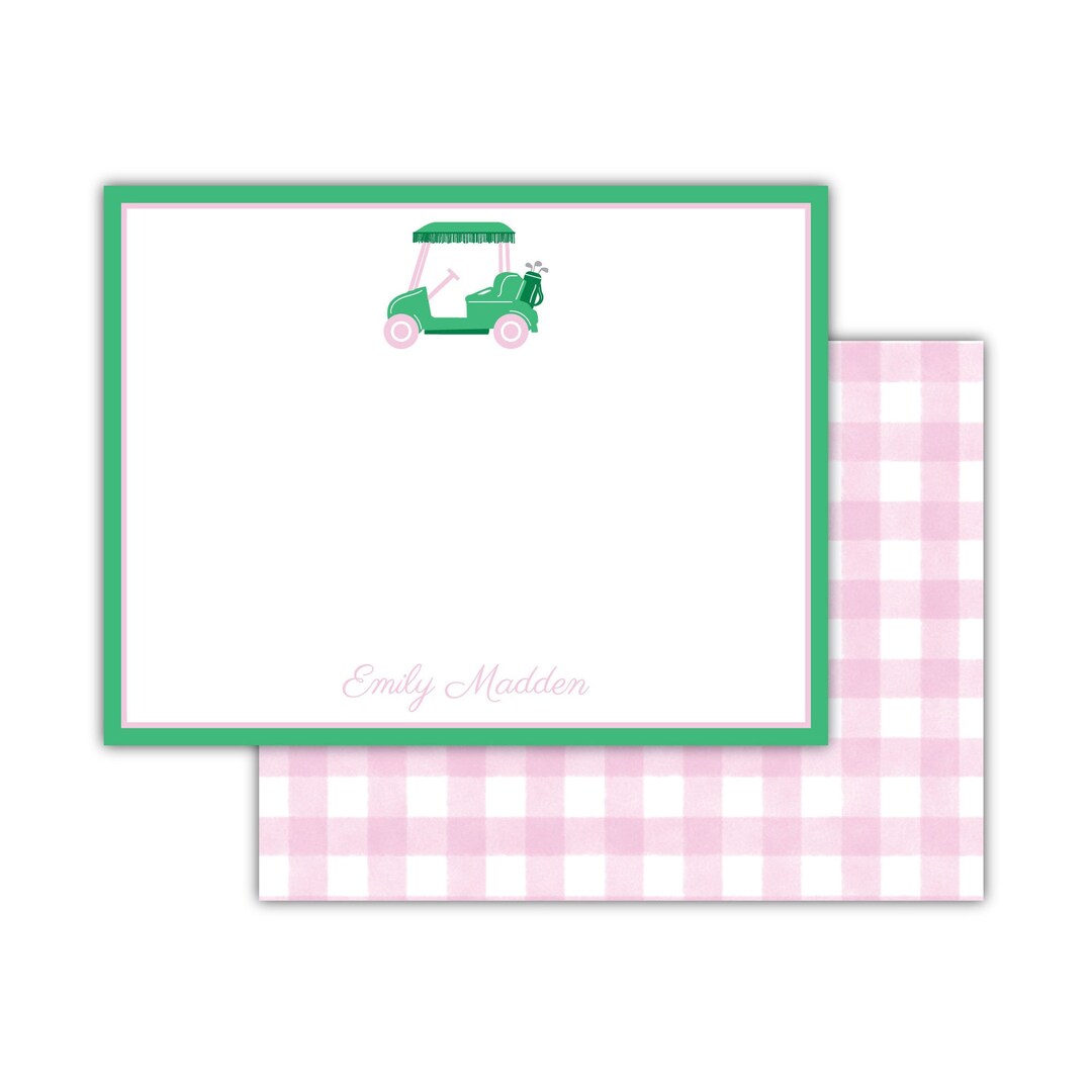 Set of Golf Notecards Golf Stationery Golf Thank You Note Golf Flat ...