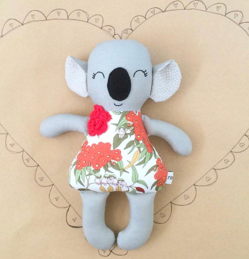 Girl Koala Plush Toy Sewing Pattern PDF Instant Download - Etsy
