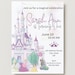 Princess Birthday Invitation | Disney Castle | Disney Princesses ...