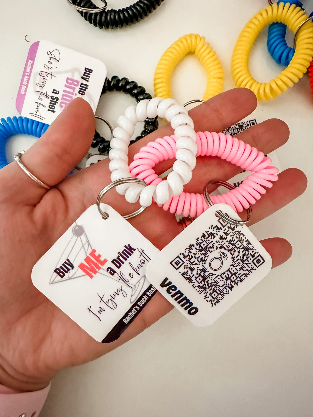 Venmo QR Code, Buy the Bride a Drink, Bachelorette Bracelets, Birthday ...