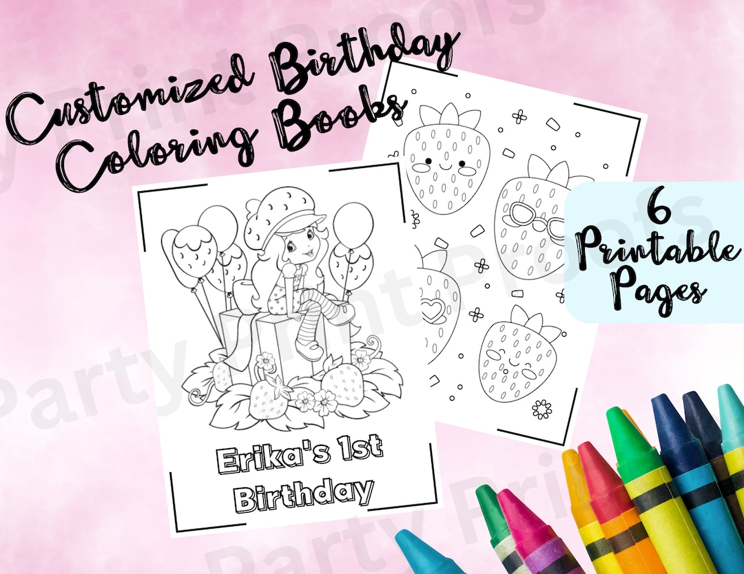Berry First Coloring Pages | Birthday Party Favors | Kids' Activity ...