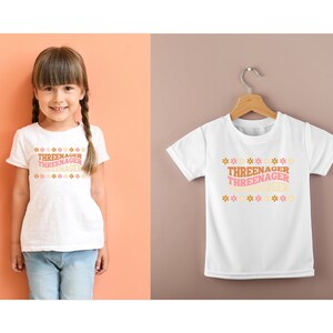 Threenager Toddler Shirt 3rd Birthday Outfit 3rd Birthday - Etsy