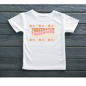 Threenager Toddler Shirt 3rd Birthday Outfit 3rd Birthday - Etsy