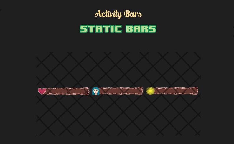 Retro Pixel Fairy Nymph Forest Twitch Overlay Set Animated Starting ...