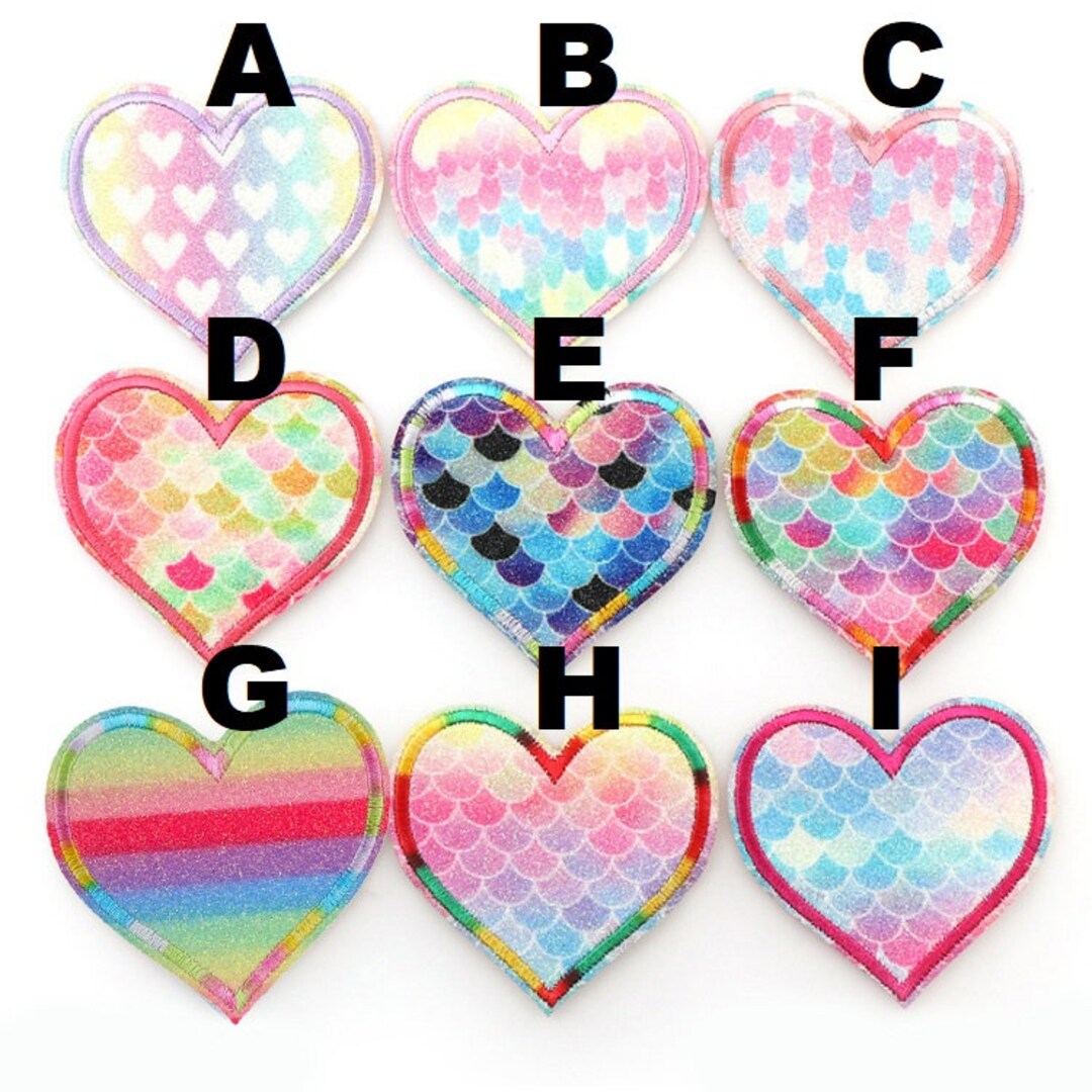 Heart Iron-on Transfers for Clothing for T-shirt DIY Washable - Etsy