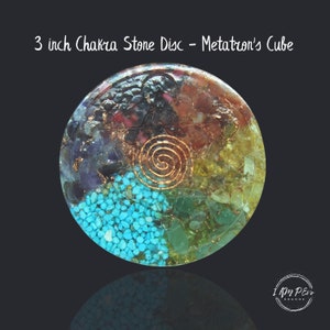 Sacred Geometry Chakra Stone Orgone Disc Reiki Energy - Etsy