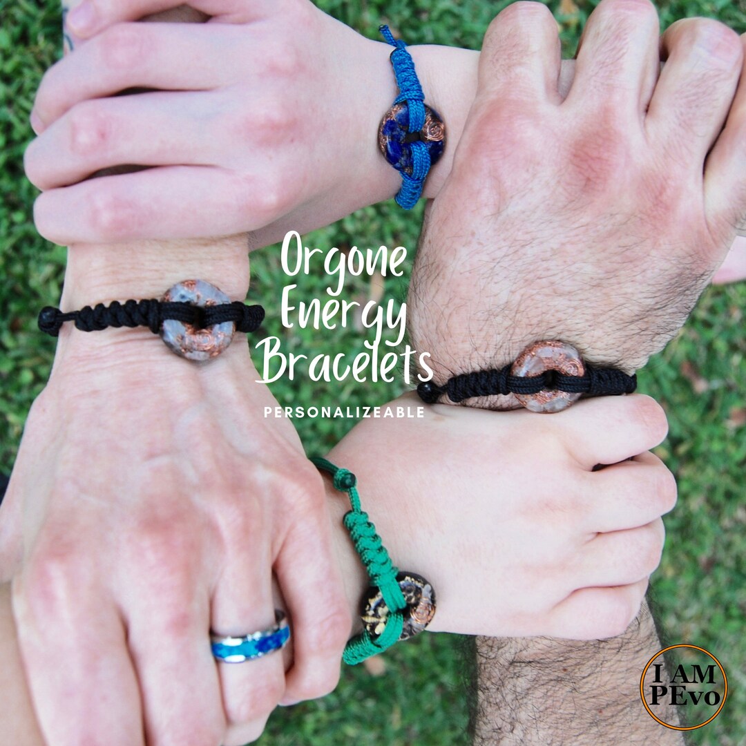 Orgone Energy Bracelets Made With Mold-resistant Cord, Adjustable ...