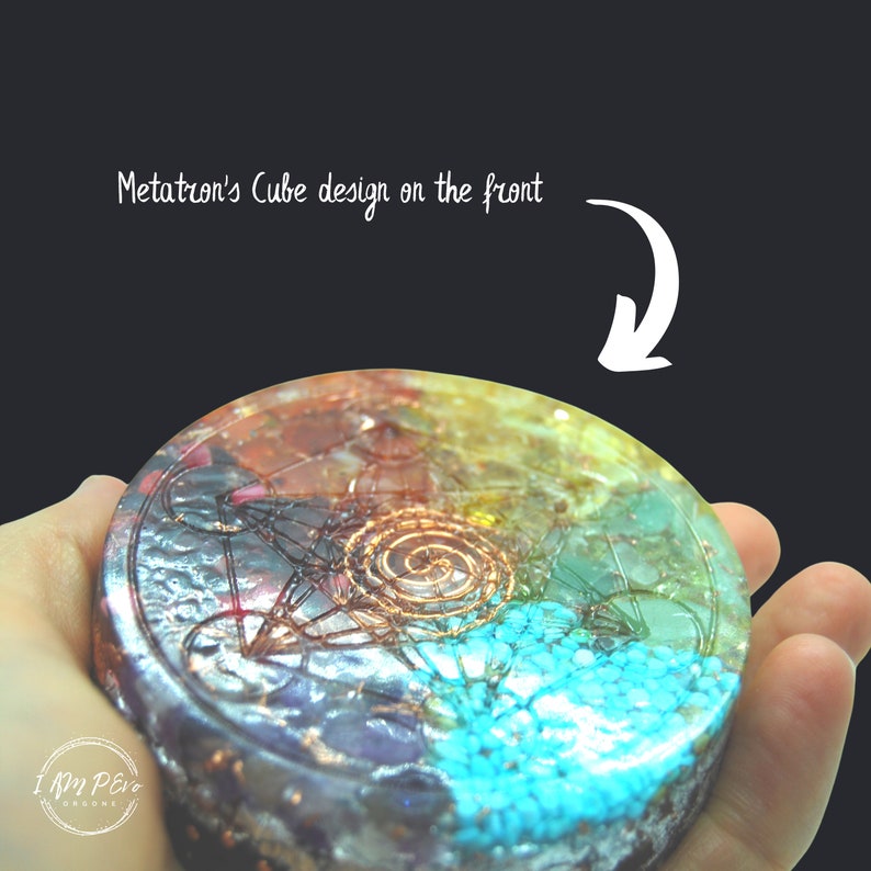 Sacred Geometry Chakra Stone Orgone Disc Reiki Energy - Etsy