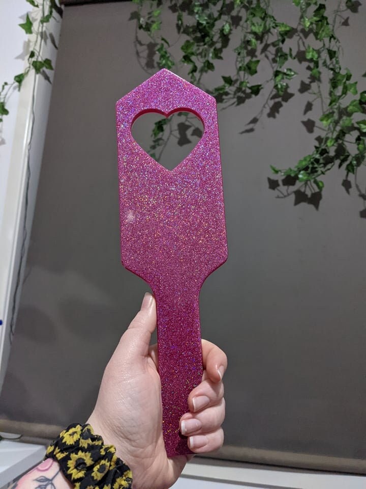 Holographic Heart Paddle - Etsy