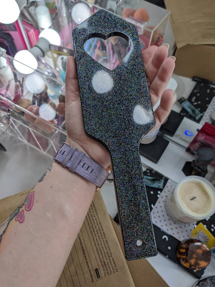 Holographic Heart Paddle - Etsy