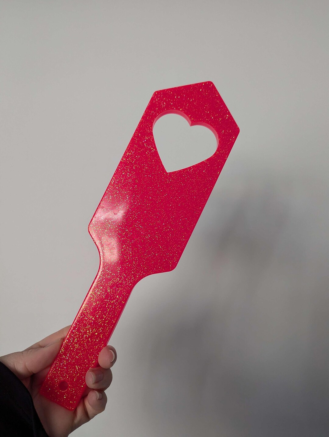 Coral Pink Heart Paddle - Etsy