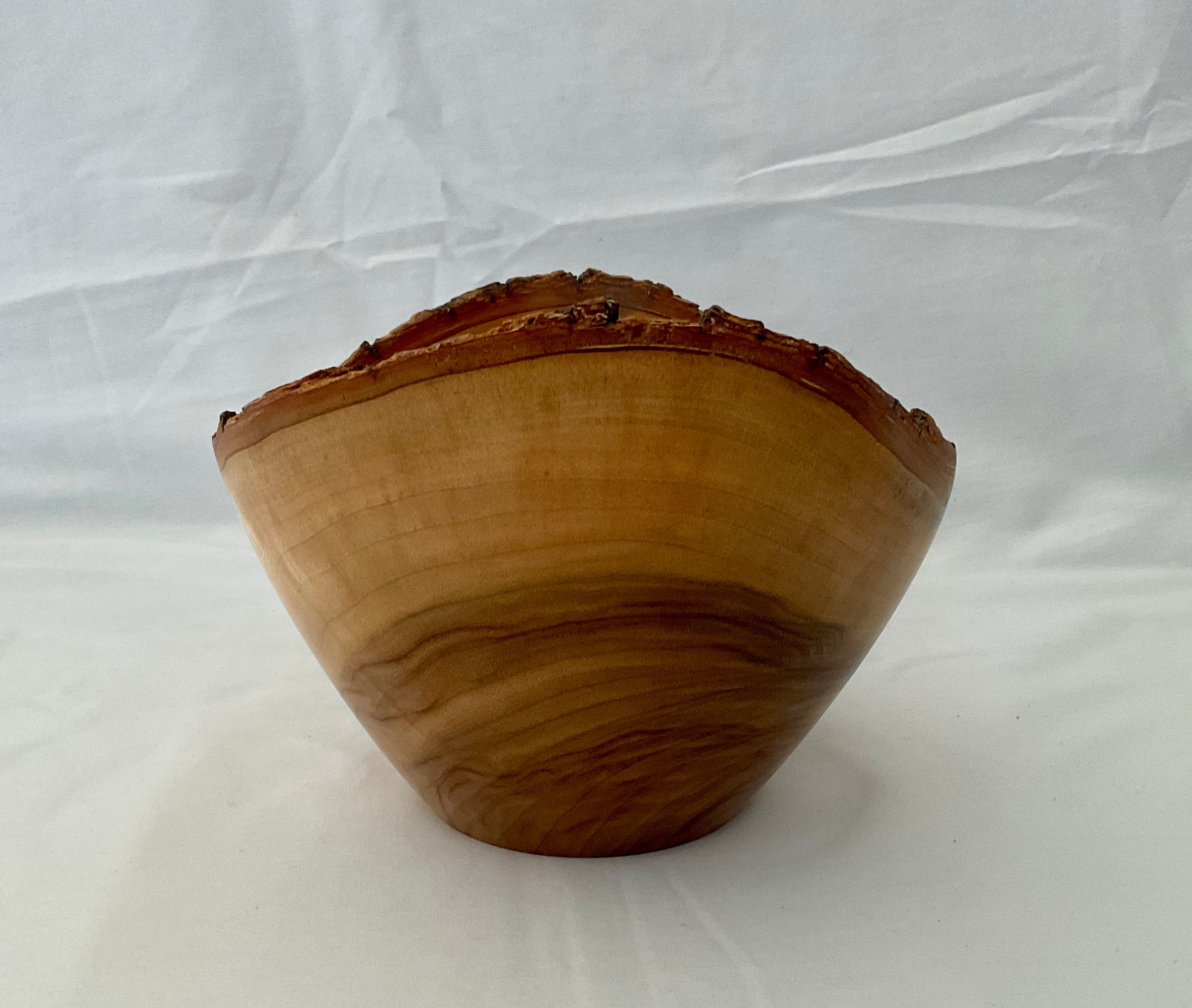 Wooden Natural Edge Rustic Wood Bowl Unique Wooden Accent Bowl ...
