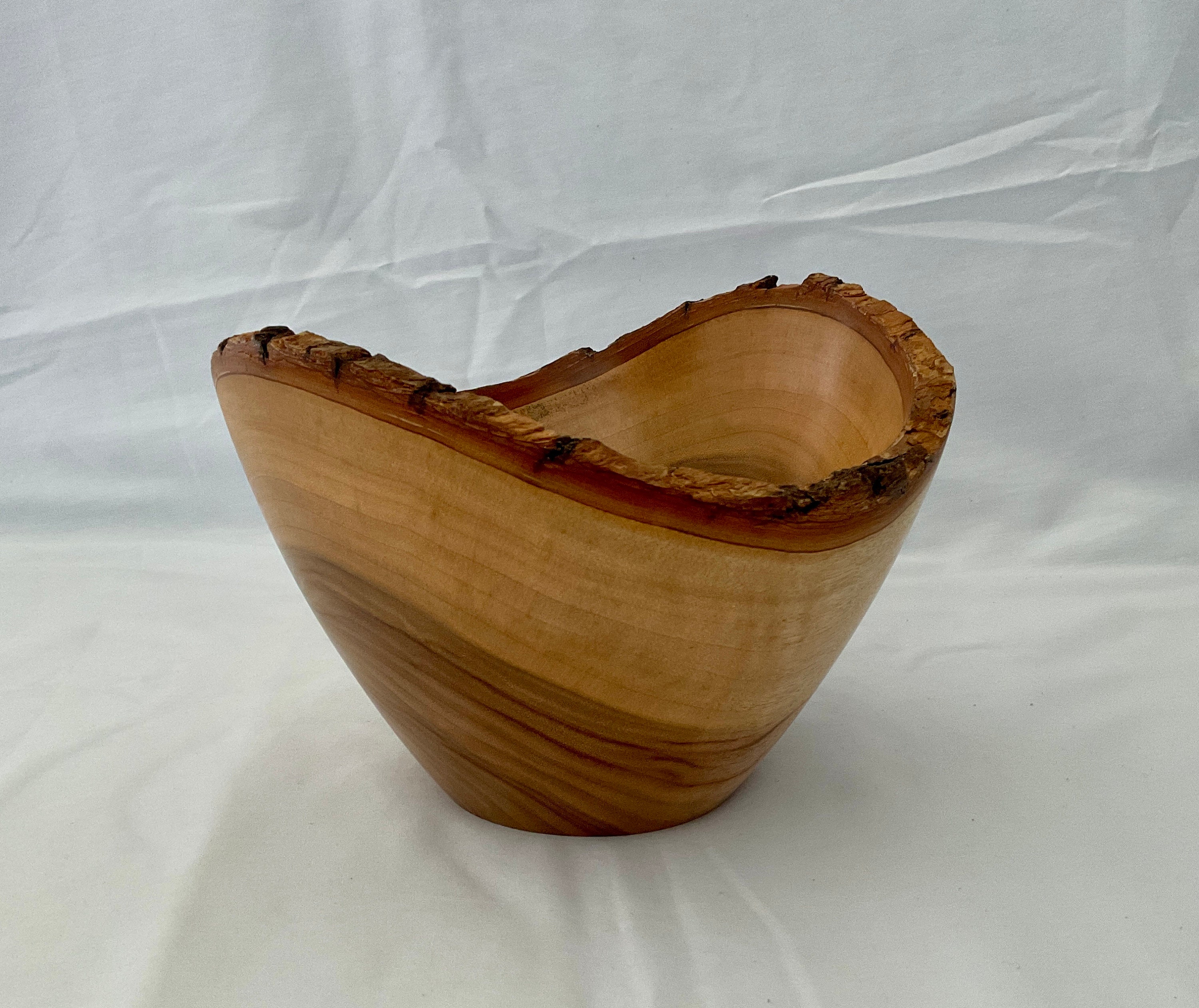 Wooden Natural Edge Rustic Wood Bowl Unique Wooden Accent Bowl ...