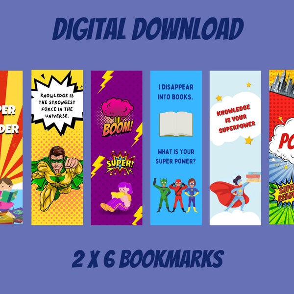 Printable Bookmarks - Etsy