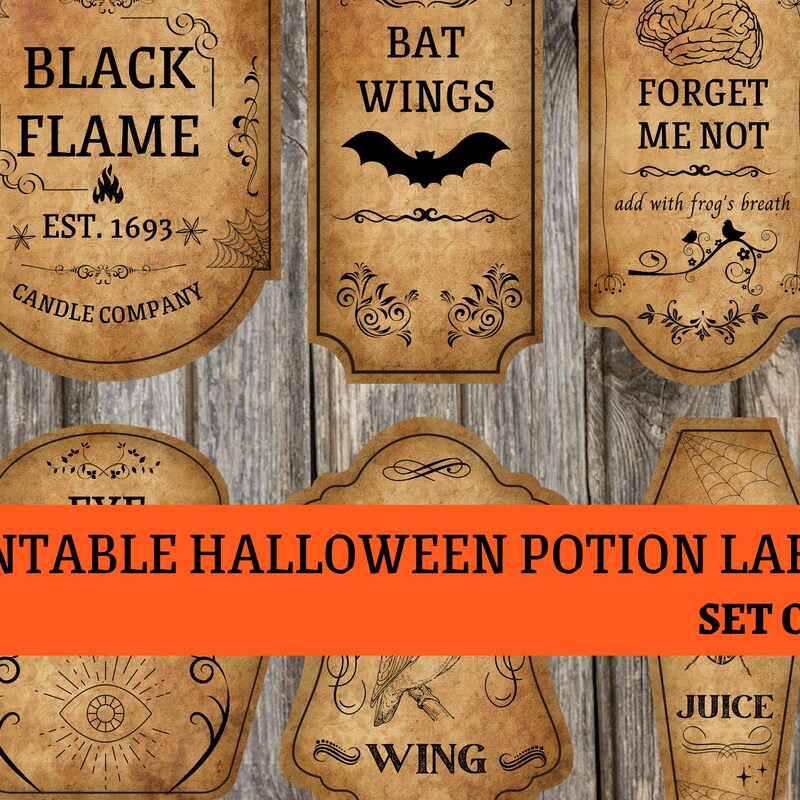 Potion Bottle Labels - Etsy