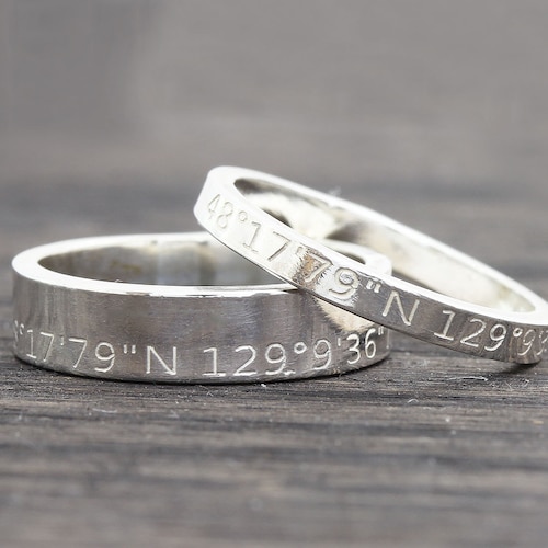 Long Distance Relationship Rings Personalized Friendship Ring | Etsy