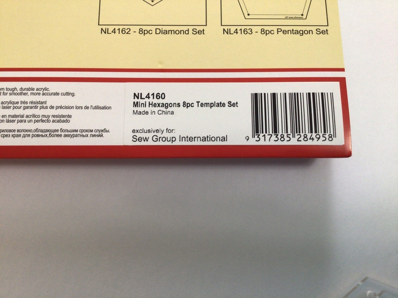 Hexagon Template Set of 8 by Sew Easy - Etsy