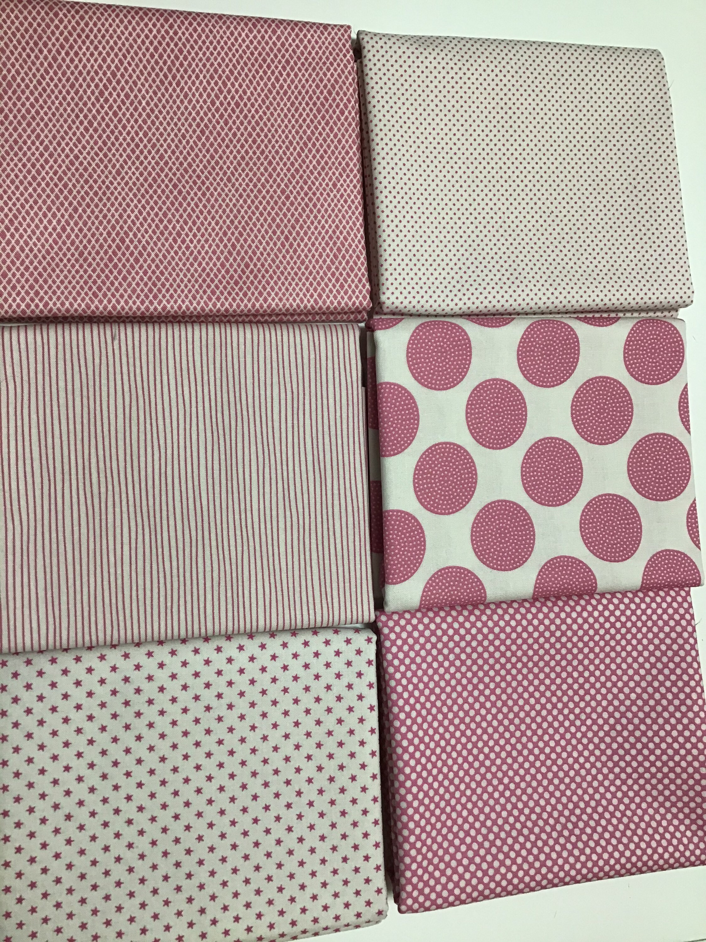 Tilda-pink Basic Collection of 6 Half Yards - Etsy