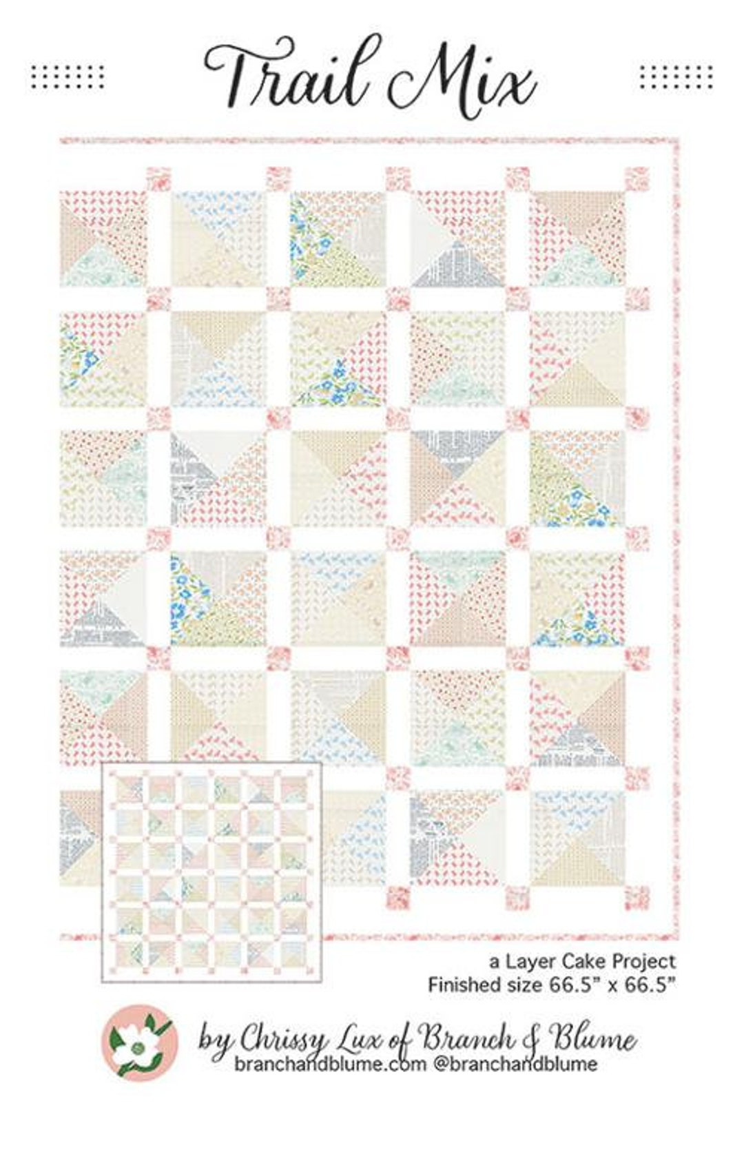 Trail Mix Quilt Pattern by Chrissy Lux of Branch of Blume - Etsy