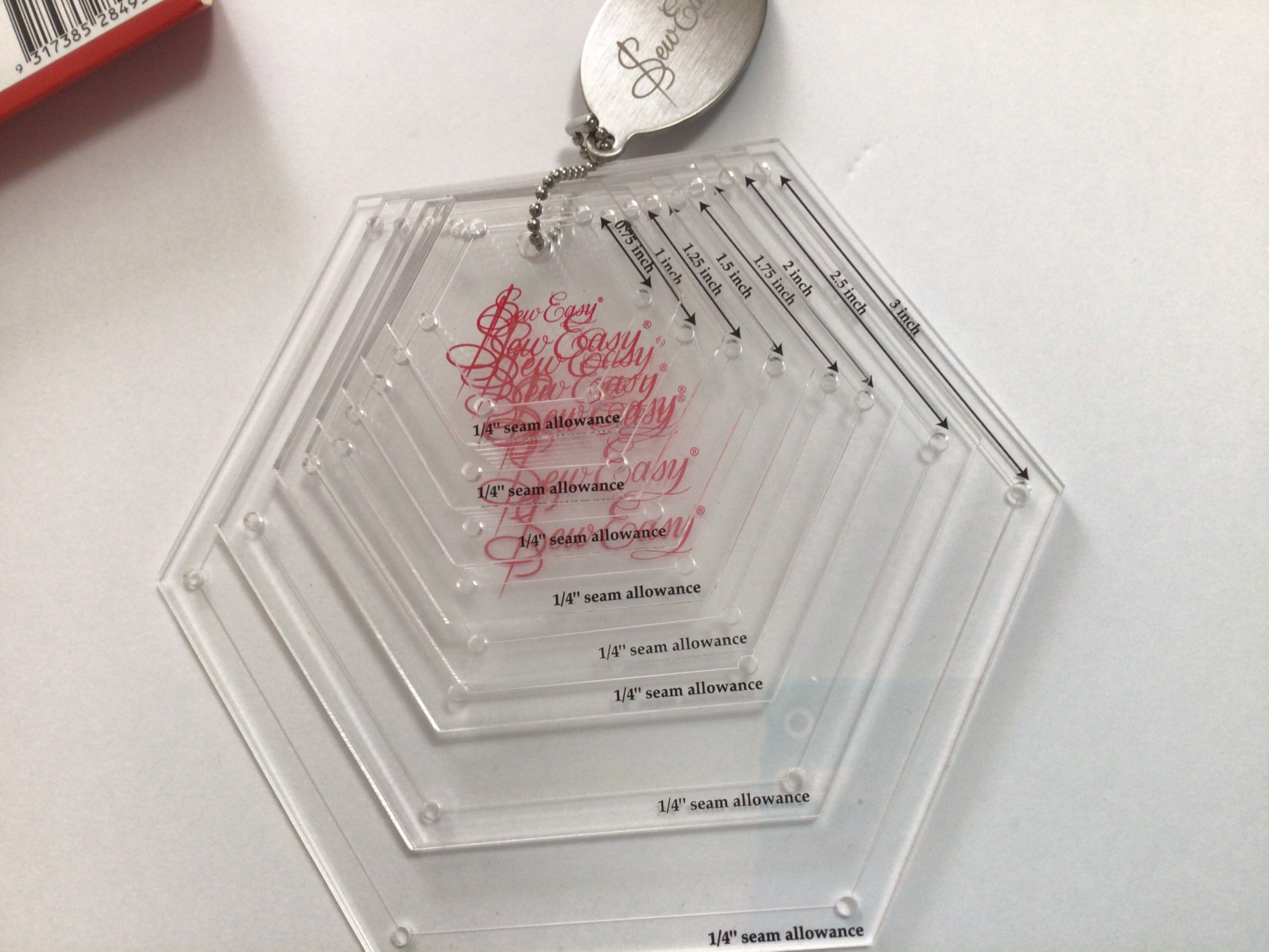 Hexagon Template Set of 8 by Sew Easy - Etsy