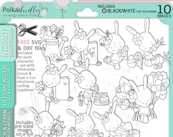 Cute Digital Stamp Printable Clipart for Cards Cardmaking - Etsy