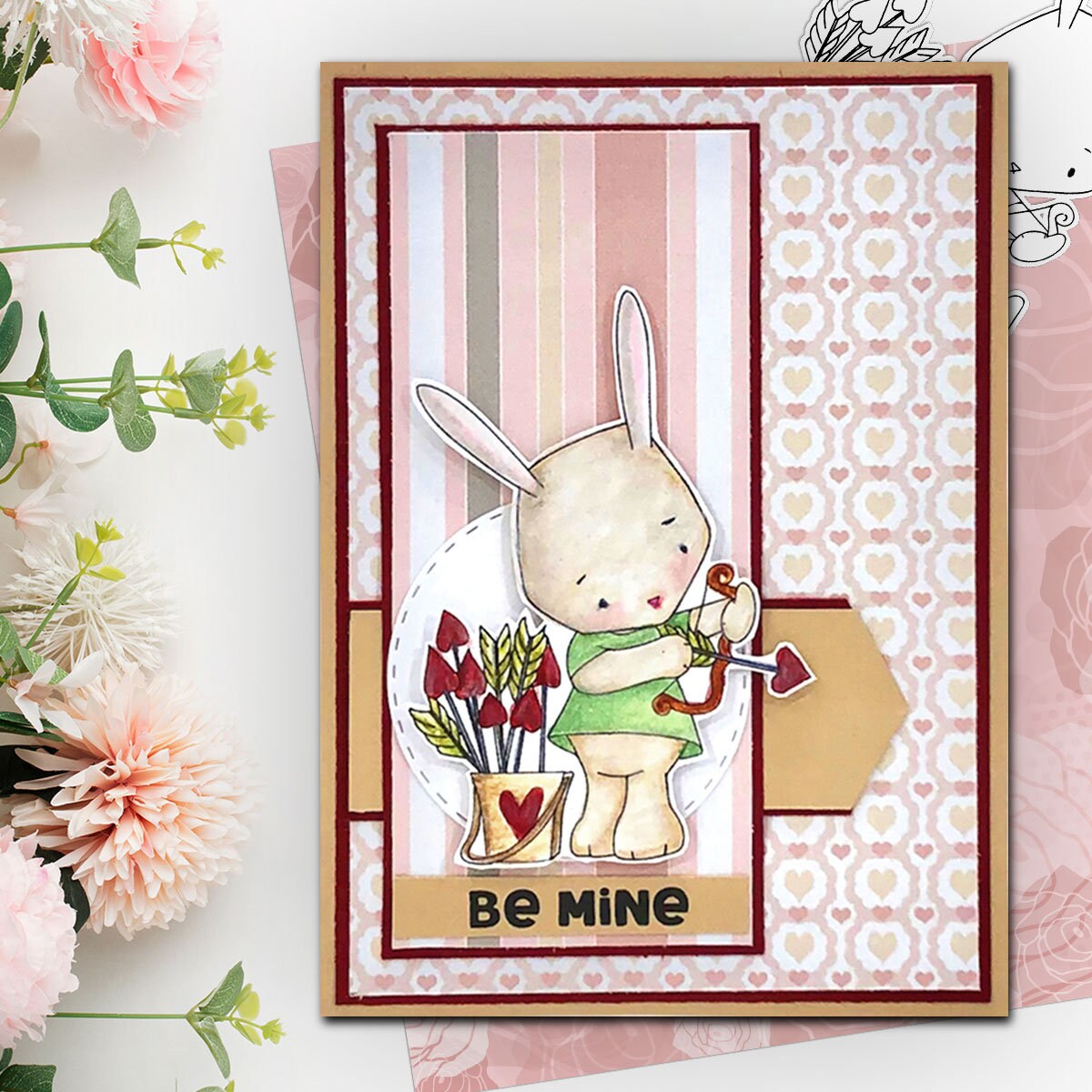 Cute Digital Stamp Printable Clipart for Cards, Cardmaking, Craft ...