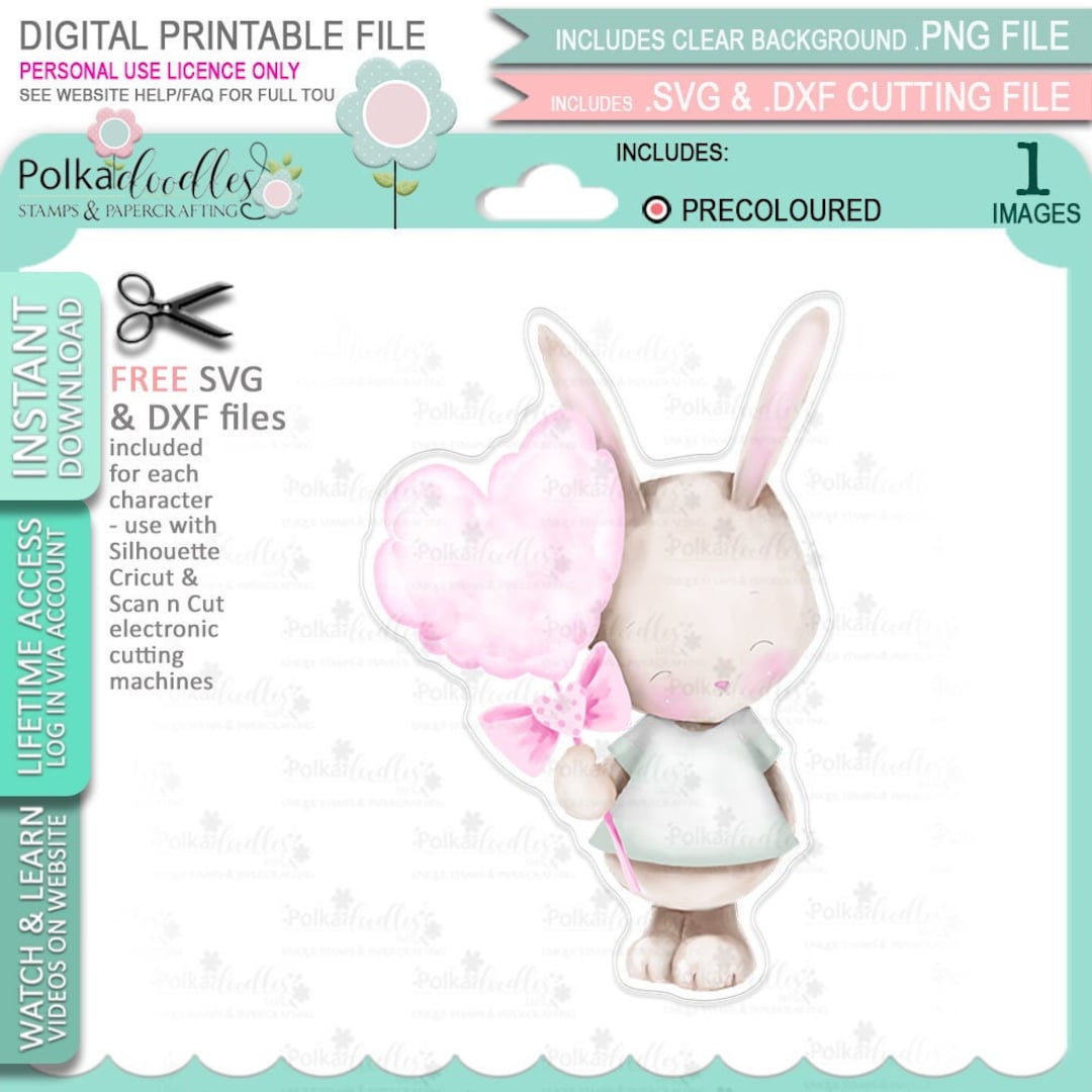 Cute Digital Stamp Printable Clipart for Cards, Cardmaking, Craft Sweet ...
