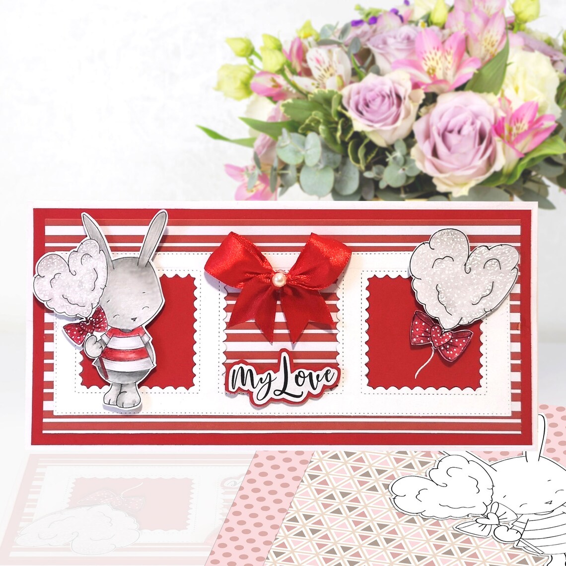 Cute Digital Stamp Printable Clipart for Cards Cardmaking - Etsy