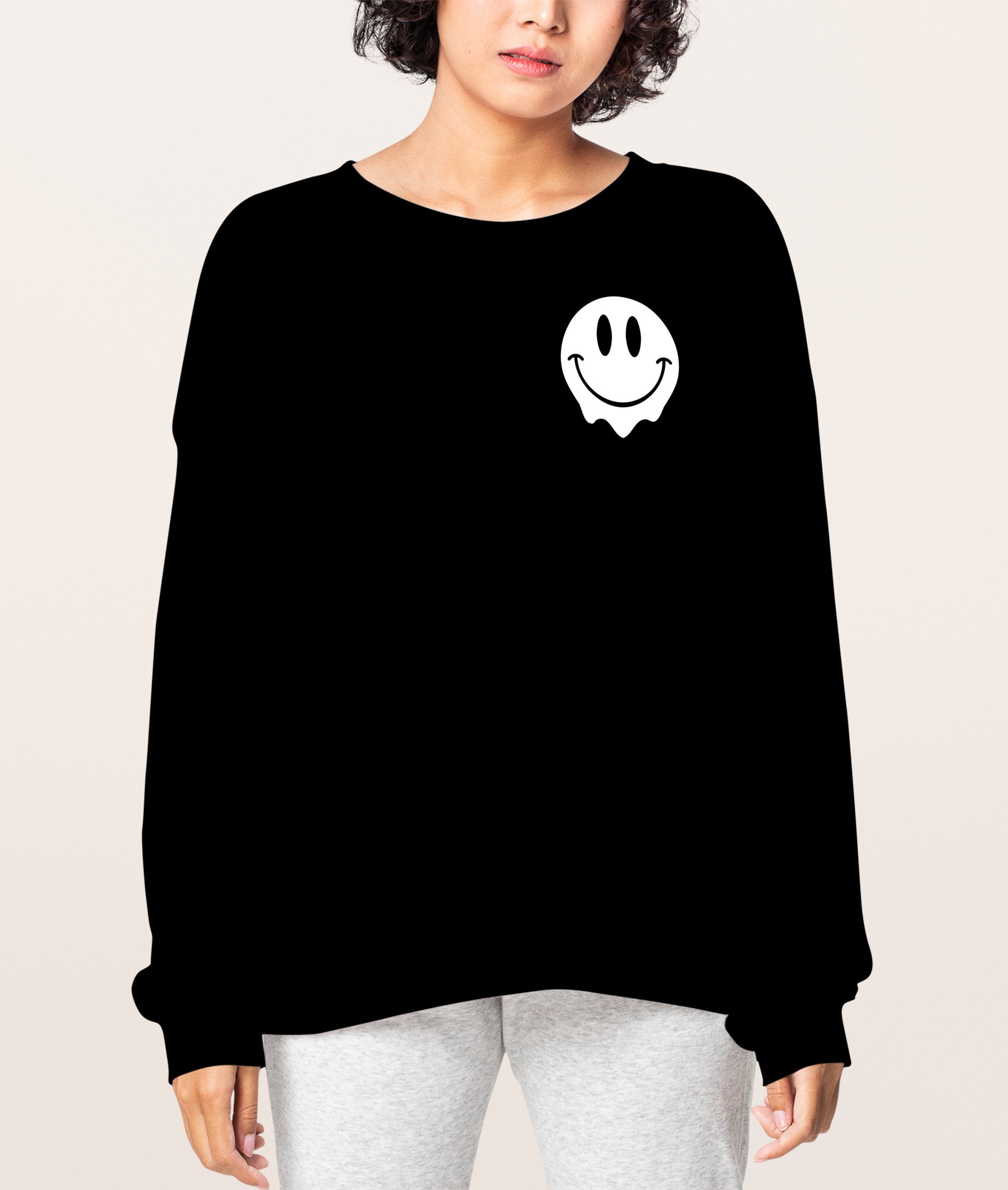 Melty Smiley SVG Design Smiley Face SVG Cricut SVG File - Etsy